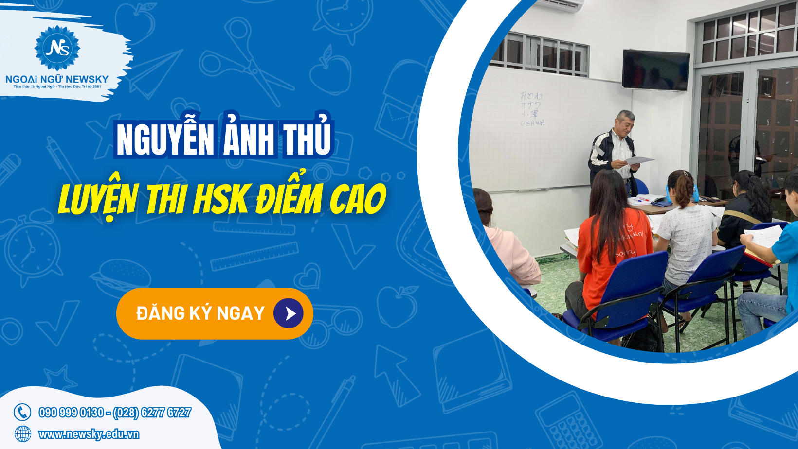 Luyện thi HSK điểm cao đường Nguyễn Ảnh Thủ - Web Tiếng Trung