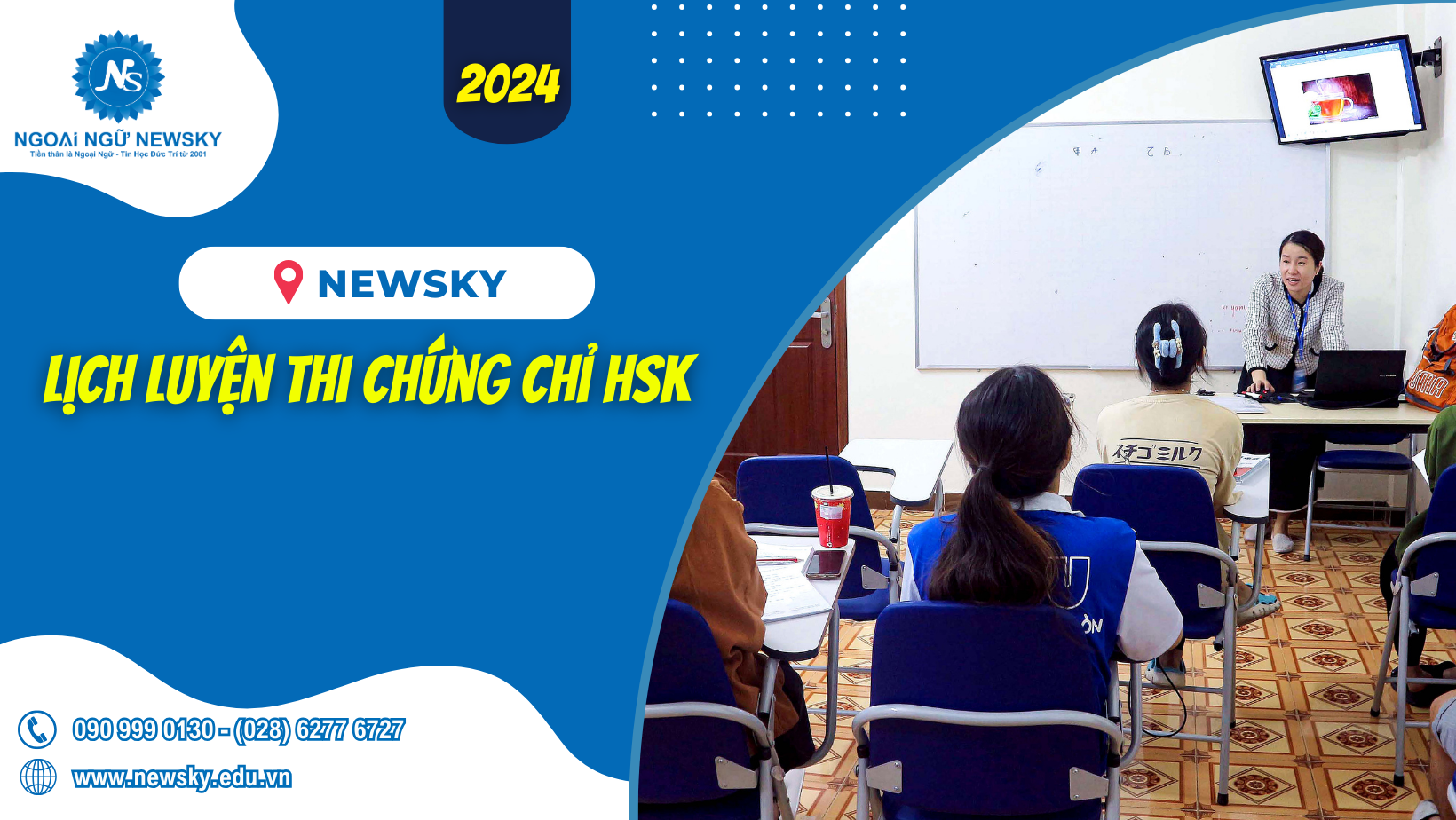 Lịch Luyện thi chứng chỉ HSK tại Trung tâm NewSky
